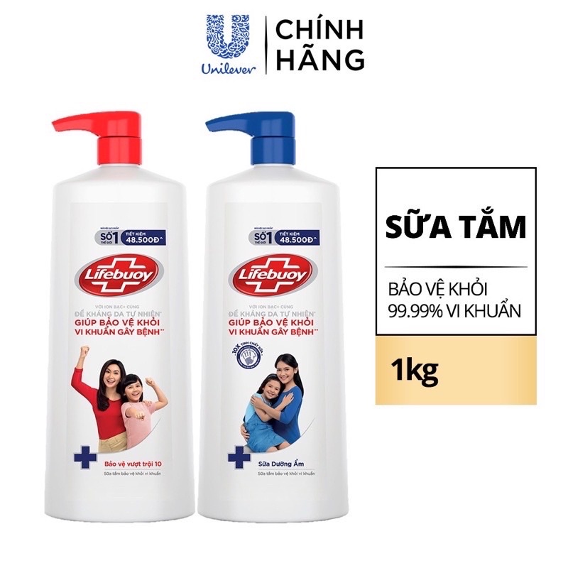 Sữa Tắm Lifebuoy Chai 1Kg | Shopee Việt Nam