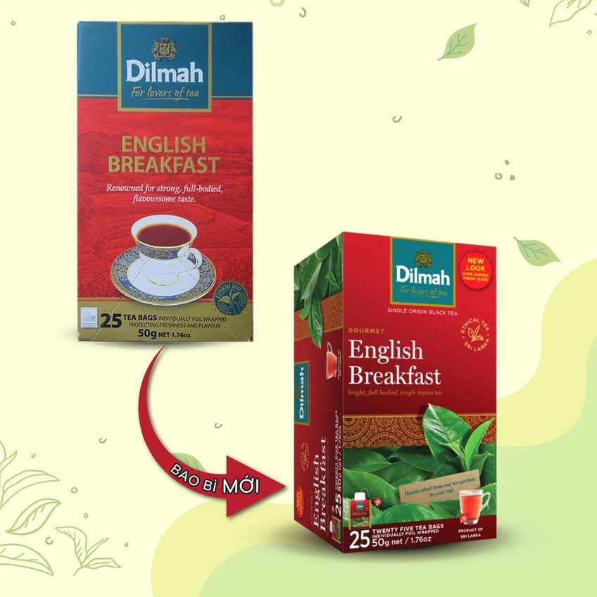 Trà Dilmah English Buổi Sáng - Dilmah English Breakfast 25 túi x 2 g ...