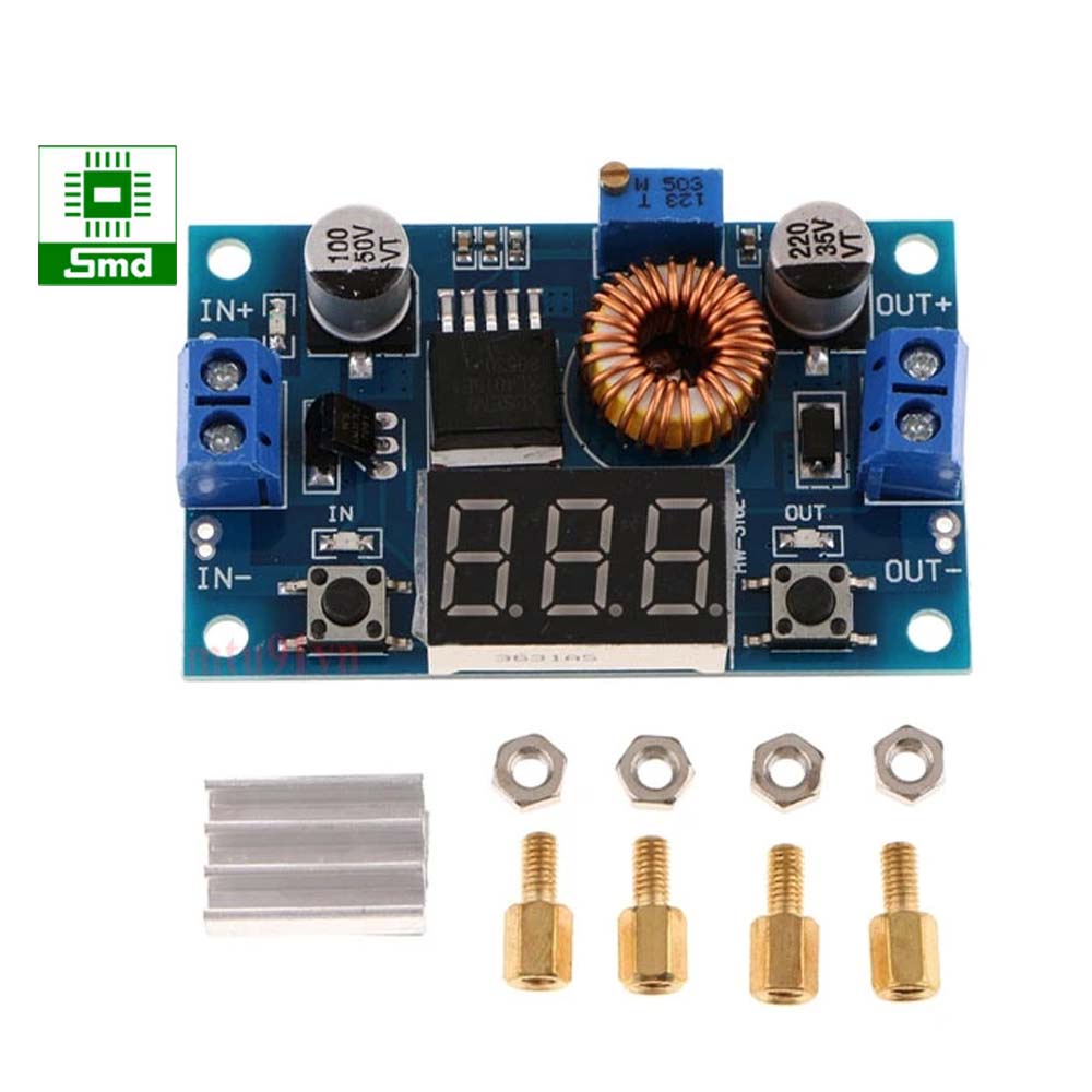 Module hạ áp XL4015 5A 75W có hiển thị điện áp, Mạch nguồn hạ áp DC DC led hiển thị điện áp 3v3 ...
