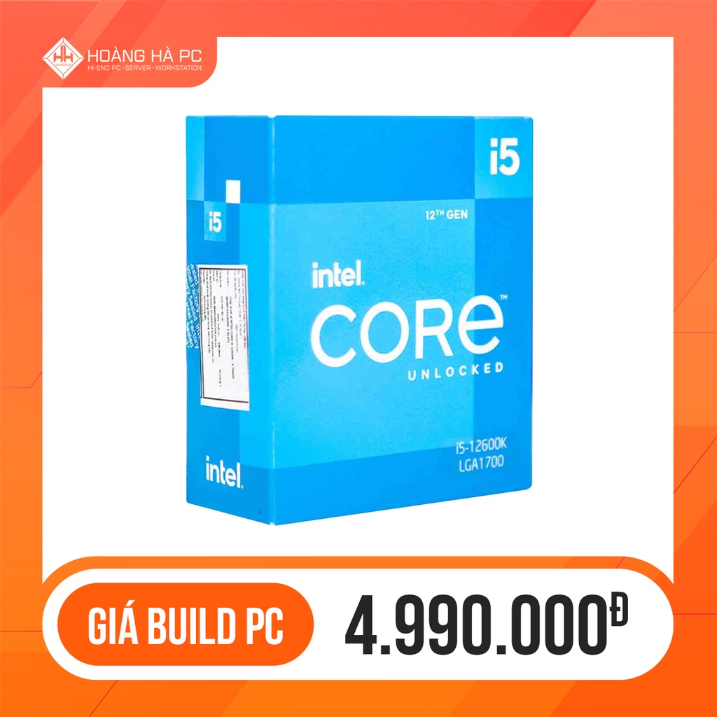 Vi xử lý CPU Intel Core i5-12600K (Up To 4.90GHz, 10 Nhân 16 Luồng,20MB ...