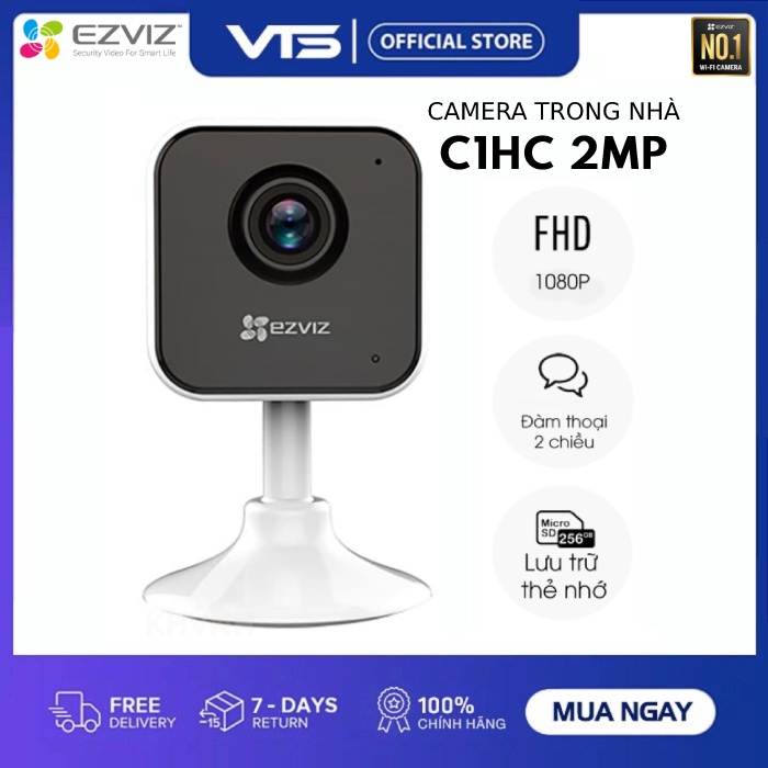 Camera WIFI EZVIZ C1HC, H1C Type C, C1T, C1C-B, 2MP 1080P Góc Rộng 108 ...
