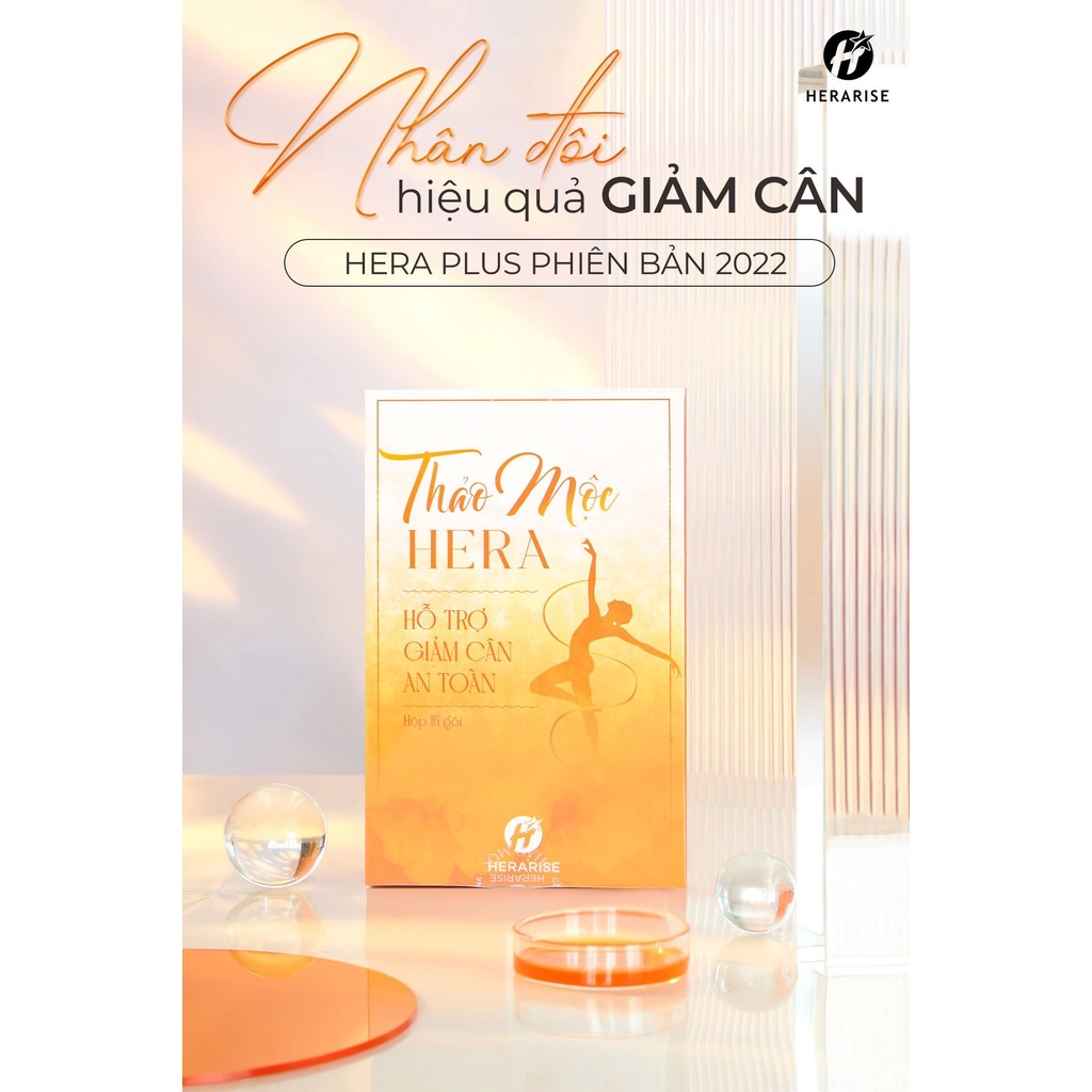 Trà Giảm cân Hera Plus hộp 30 viên + thước dây ,kèm phiếu bảo hành hàng ...