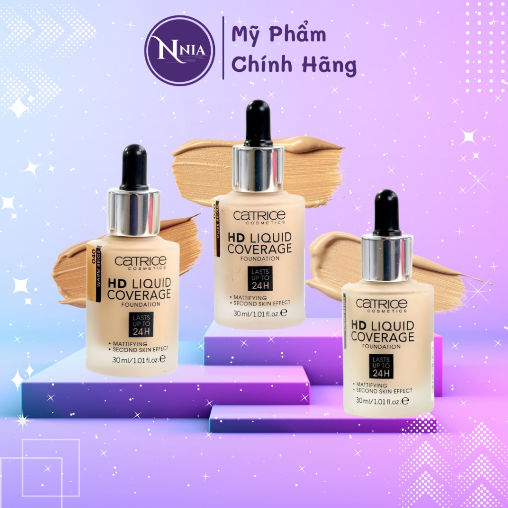 Kem nền CATRICE HD Liquid Coverage Last Upto 24h [N115] | Shopee Việt Nam