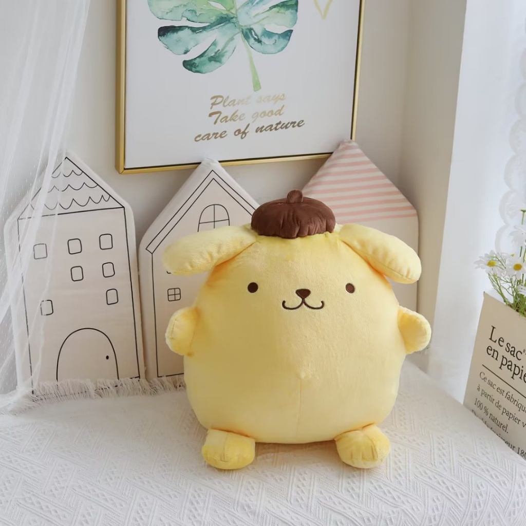 Thú Nhồi Bông Hình Sanrio Pompompurin 50cm Cỡ Lớn Siêu Mềm Trang Trí ...