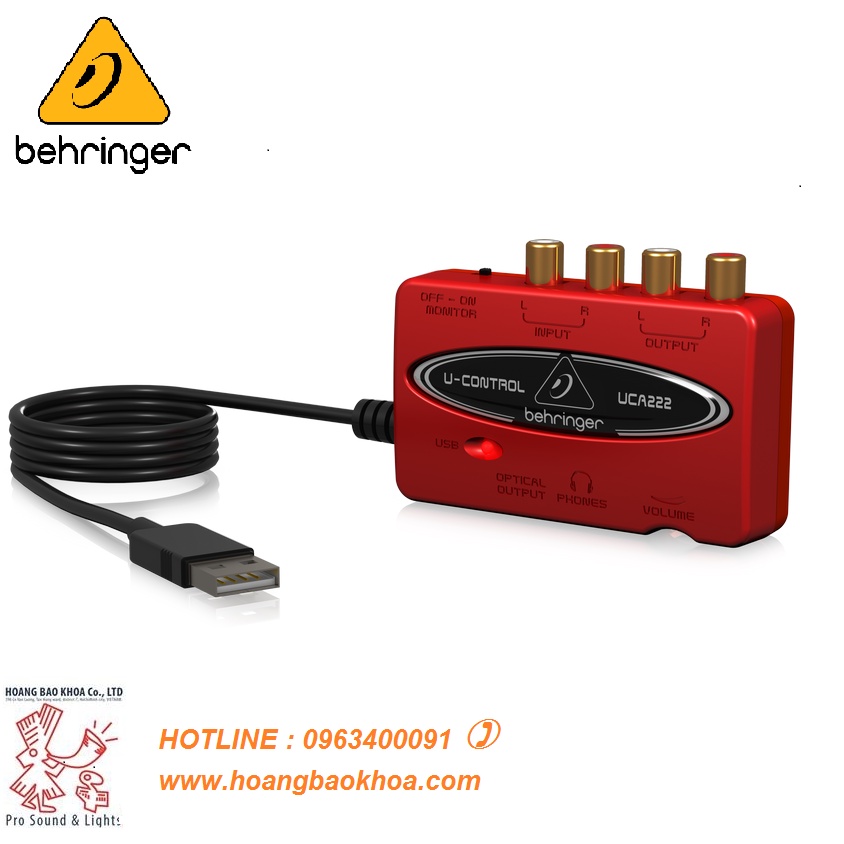 UCA222 Sound Card Behringer -Giao diện âm thanh / USB | Shopee Việt Nam