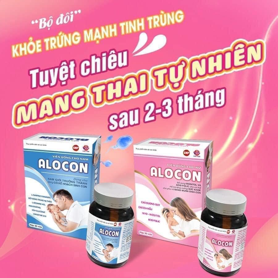 ALOCON viên uống hỗ trợ sức khỏe sinh sản, giúp tăng số lượng và chất ...