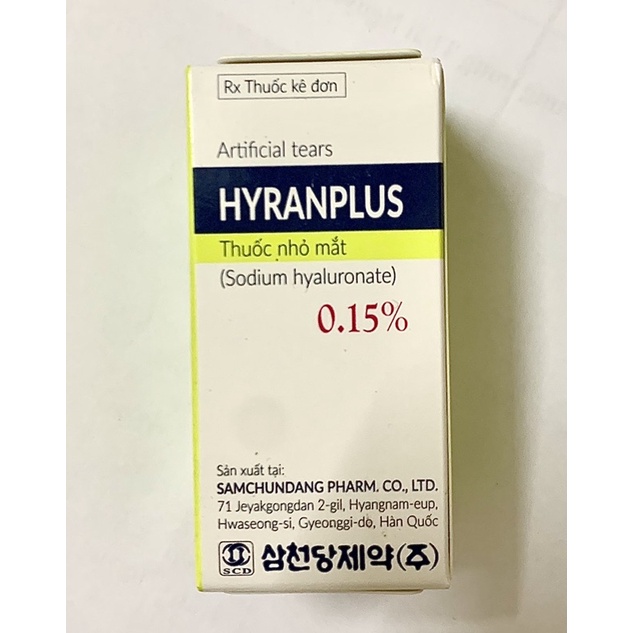 Nước mắt nhân tạo HYRANPLUS - xuất xứ Hàn Quốc | Shopee Việt Nam