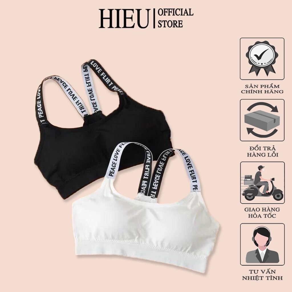 Áo Bra Tập Yoga Thể Thao Aerobic Peace Love, Áo Gym Hai Dây Có Mút Ngực ...