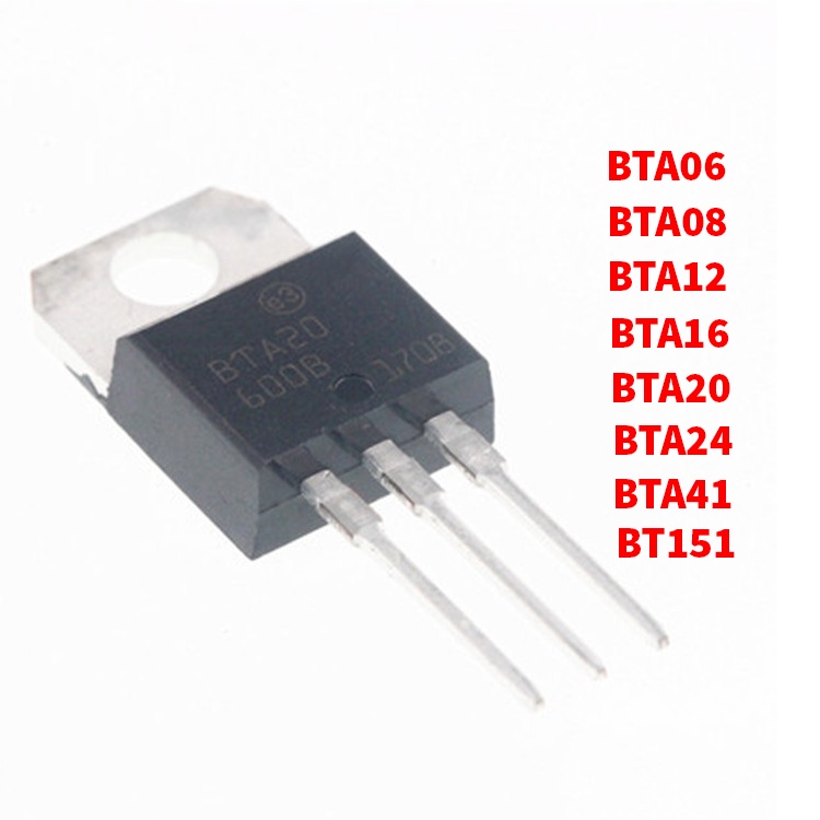 Triac BTA06 BTA08 BTA12 BTA16 BTA20 BTA24 BTA41 BT151 600B/700B ...