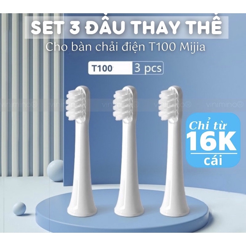 Sét 10 đầu bàn chải đánh răng điện T100, O clean, T300, T500, T700 không thấm nước | Shopee Việt Nam