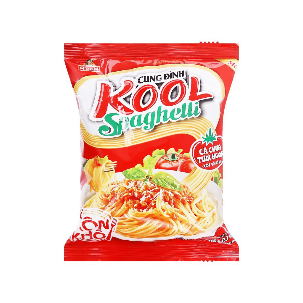 Mì trộn Cung Đình Kool Spaghetti/BBQ gói 105g (có gói xốt bò bằm ...