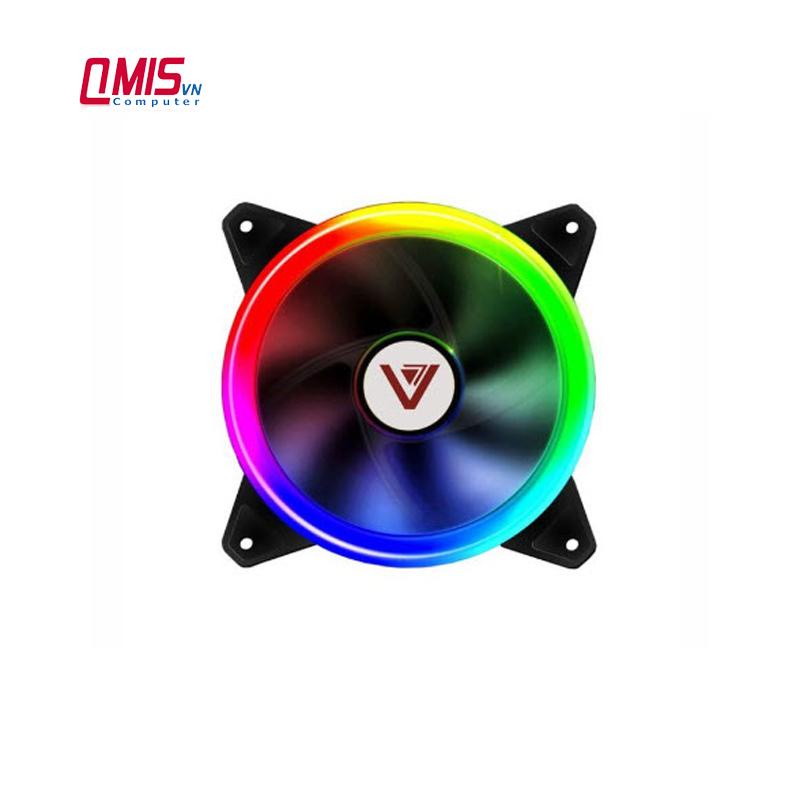 Fan case led 2 mặt VSP RGB; Quạt làm mát dùng cho máy tính để bàn, tự ...