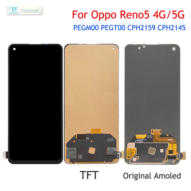 Zin OLED Màn Hình điện thoại Cho OPPO Reno 5 4G / 5G CPH2159 / CPH2145 ...