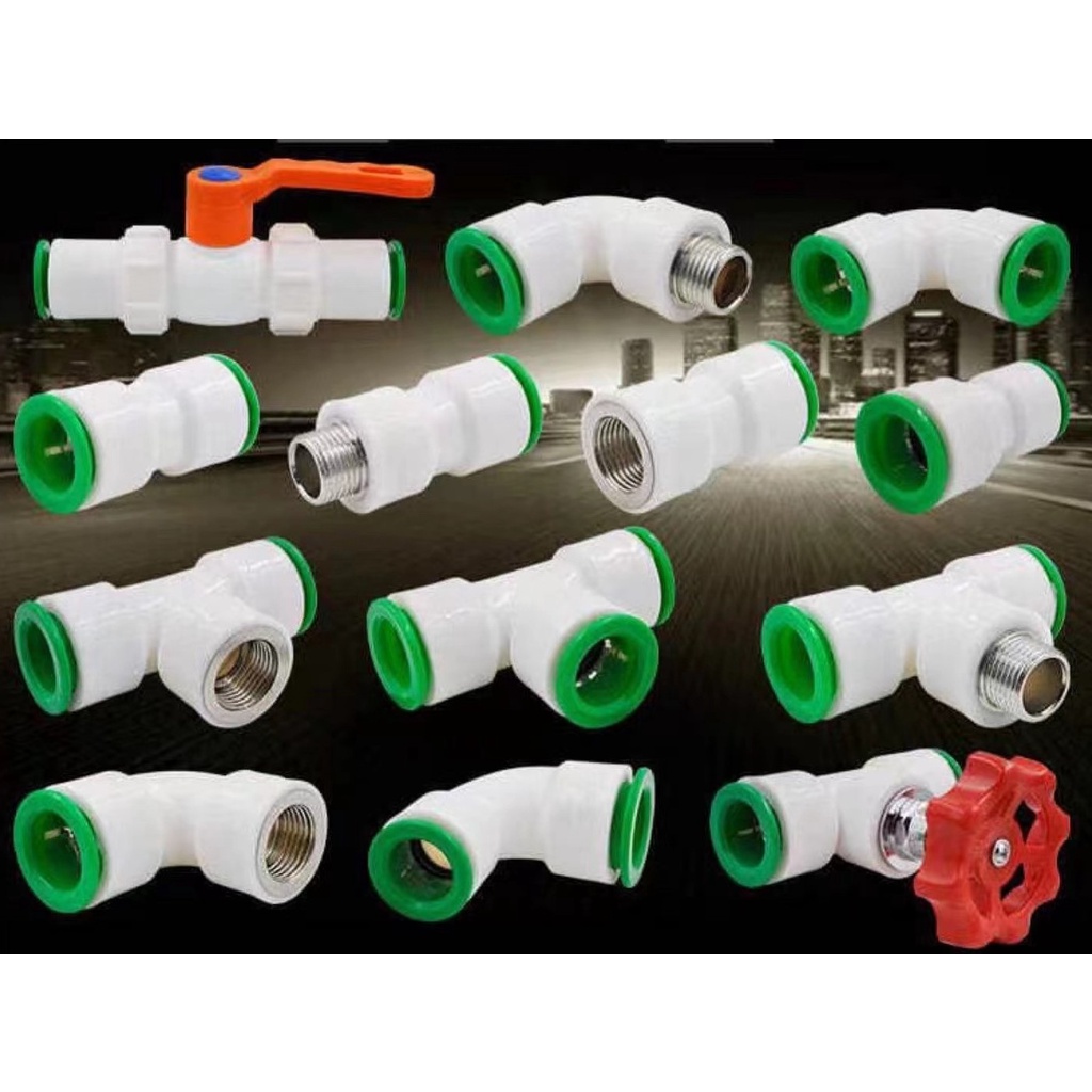 Măng xông PPR không cần hàn không cần siết rắc co cho ống PPR HDPE: Phụ ...