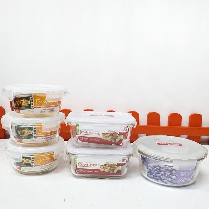 Bộ 6 hộp thủy tinh Lock&Lock gồm 3 hộp 400ml - 2 hộp 420ml - 1 hộp 650ml | Shopee Việt Nam
