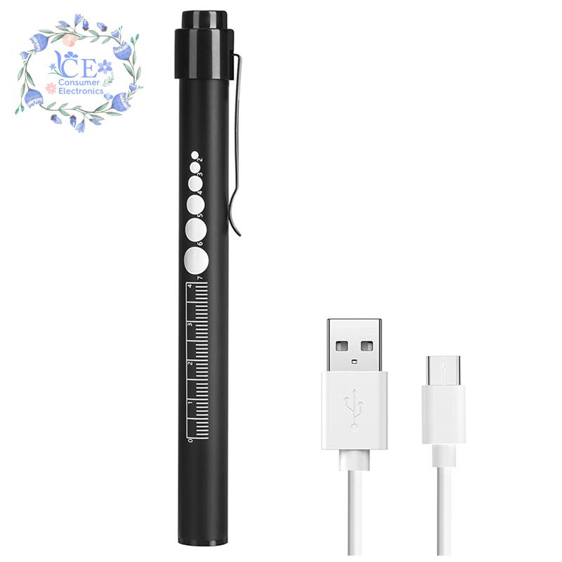 Pen Light Rechargeable Pen Light with Pupil Gauge LED Penlights for ...