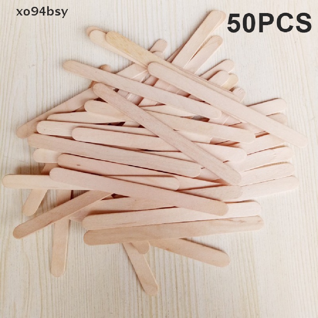 xo94bsy 50pcs Sticks Wood Ice Cream Stick for Silicone Mold Party Event ...