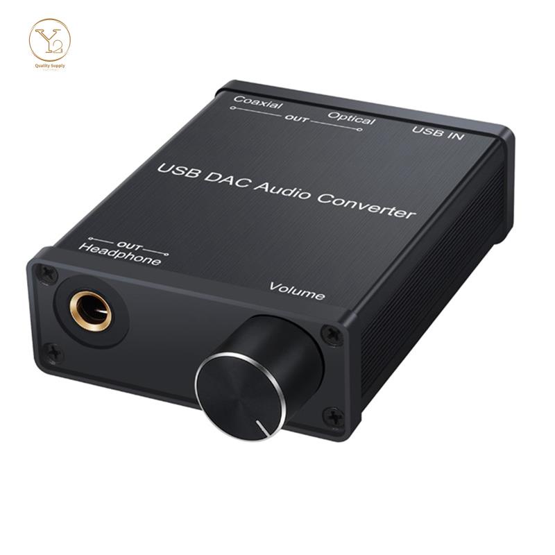 USB DAC Audio Converter Adapter with Headphone Amplifier USB to Coaxial ...
