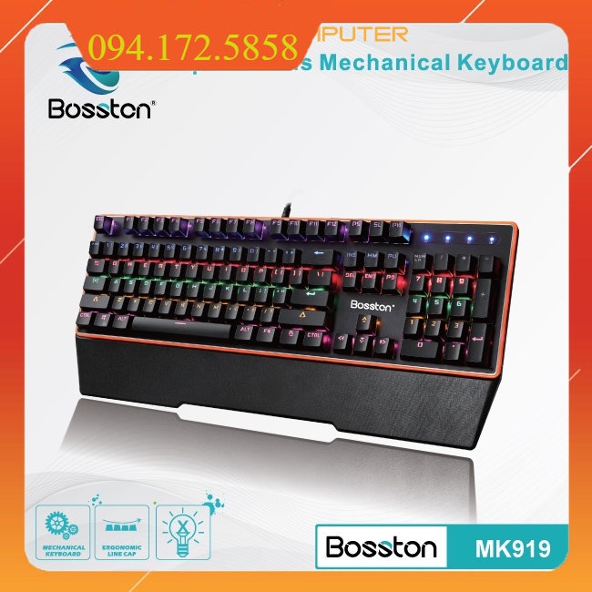 Giá siêu rẻ Bàn Phím Cơ / Bosston MK919 / MK912 / Blue Switch / Led ...