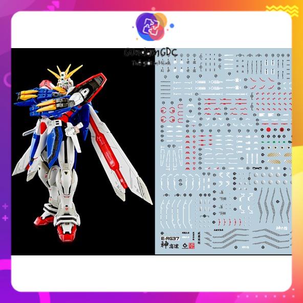 Decal nước huỳnh quang phát sáng mô hình RG God gundam ( 2 phân loại ...