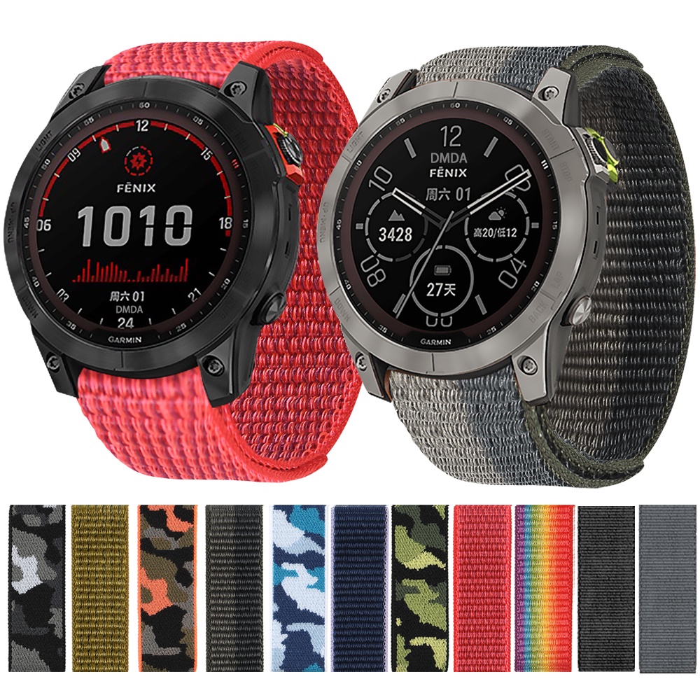 Dây Đeo Nylon Dệt 26mm 22mm Cho Đồng Hồ Garmin Descent G1 MK2i EPIX ...