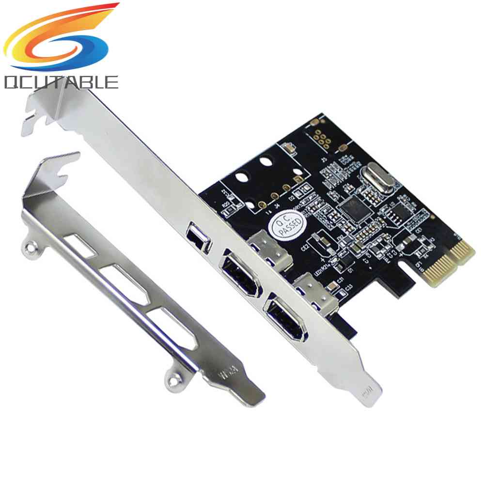 PCI-E 1X to 16X 1394 DV Video Capture Card with 6 Pin to 4 Pin Firewire ...