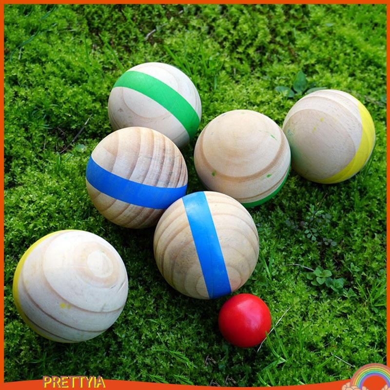 7 Pieces Bocce Balls set sports Playground Balls Backyard Beach for ...