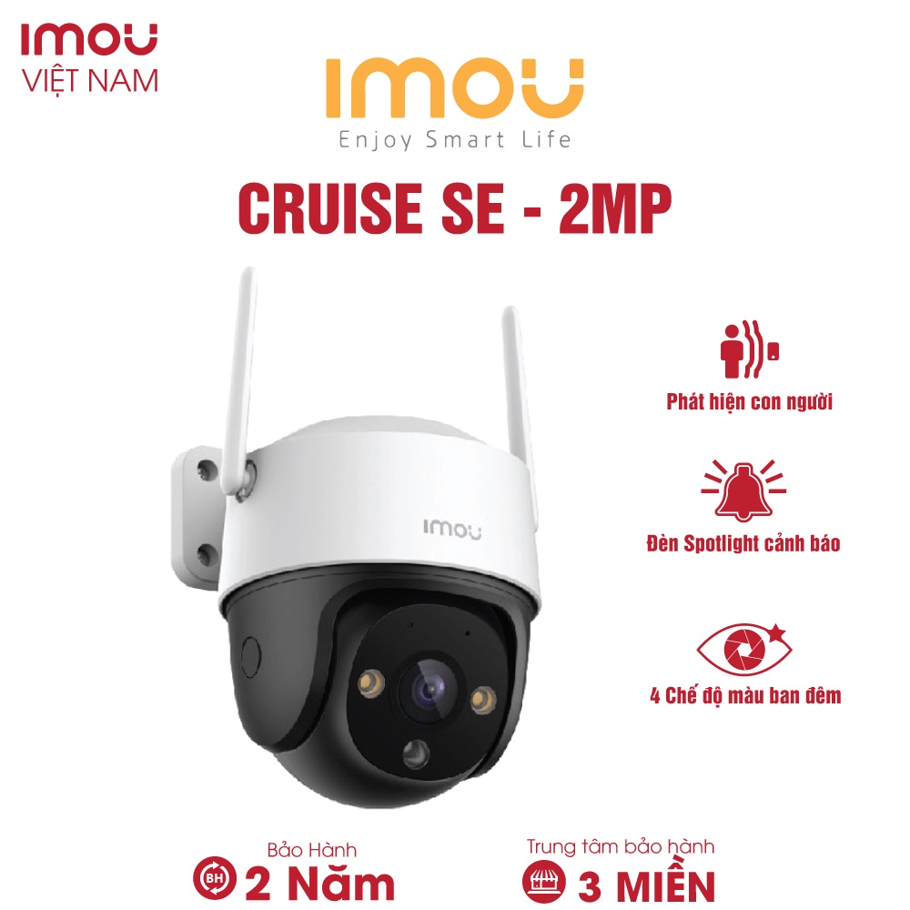 Camera Wifi ngoài trời Imou Cruiser SE (2MP) I IPC-S21 I Đèn spotlight ...