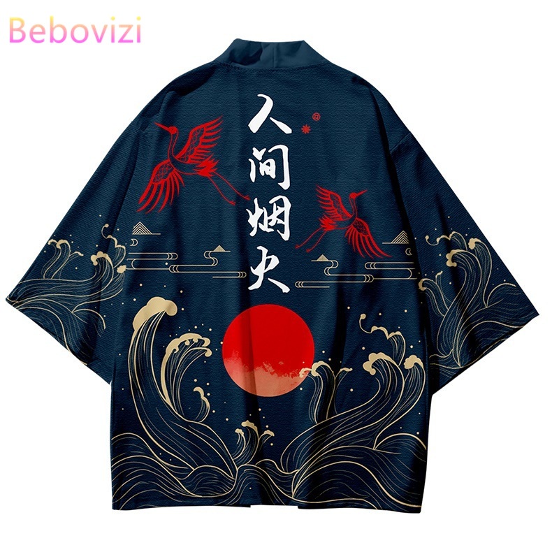 Áo Khoác Kimono Nhật Bản Plus Size 5XL 6XL Hóa Trang Nhân Vật Biển Đường Phố Harajuku Nhật Bản ...