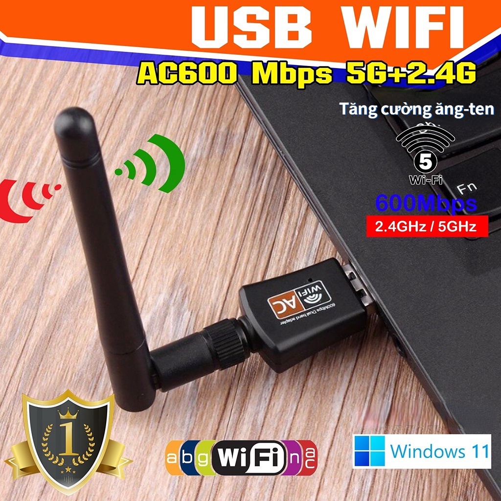 Đầu thu Wifi không dây USB 2.0 card mạng Lan MT7601 150Mbps 802.11 B ...
