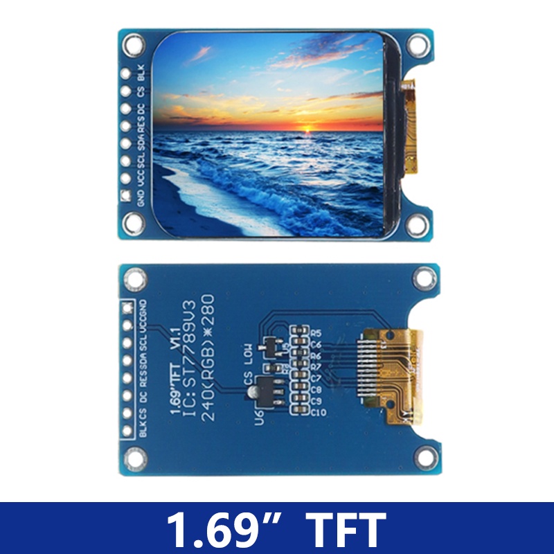 Mô Đun Màn Hình TFT LCD 1.69 Inch 1.69 "240X280 SPI ST7789 Chuyên Dụng | Shopee Việt Nam