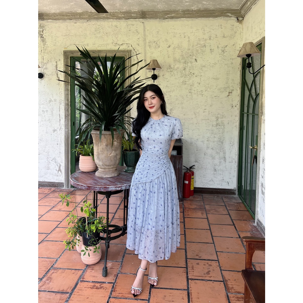 TIELA Đầm váy hoa xếp nhún-Helin Dress | Shopee Việt Nam