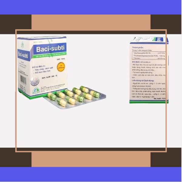 [ Thuốc Tốt 573 ] Baci-subti Biopharco - Hỗ trợ tiêu hóa Hộp 60 viên 6 ...