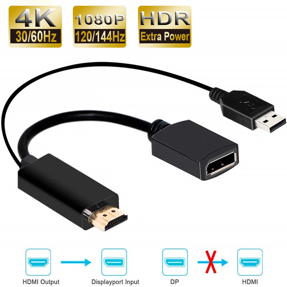 Bộ chuyển đổi HDMI (Nguồn) sang DisplayPort DP (Màn hình) | Shopee Việt Nam
