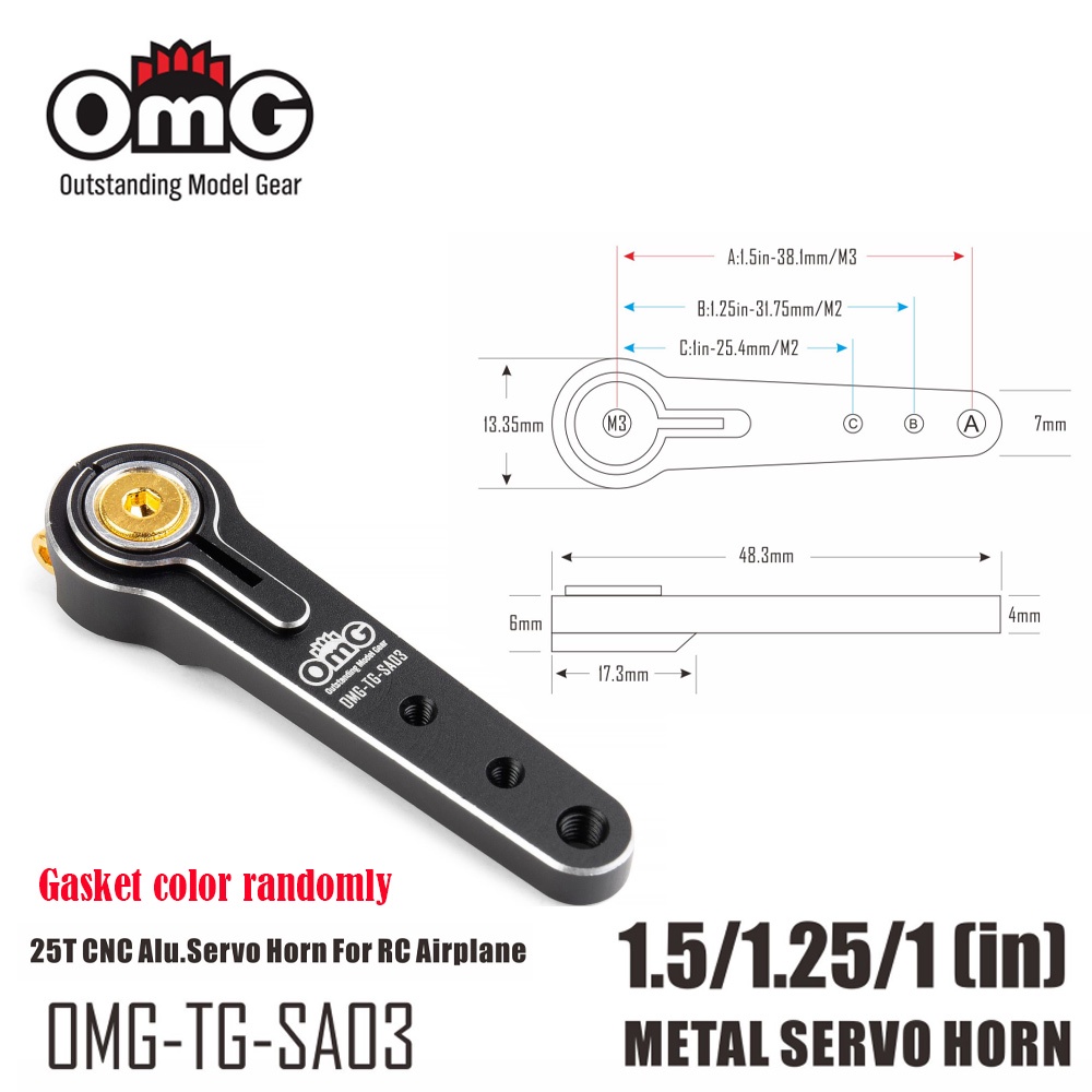 Động Cơ Servo OmG M2 / M3 25T / 15T Tiêu Chuẩn Bằng Hợp Kim Nhôm Đa Năng Cho Đồ Chơi Điều Khiển ...
