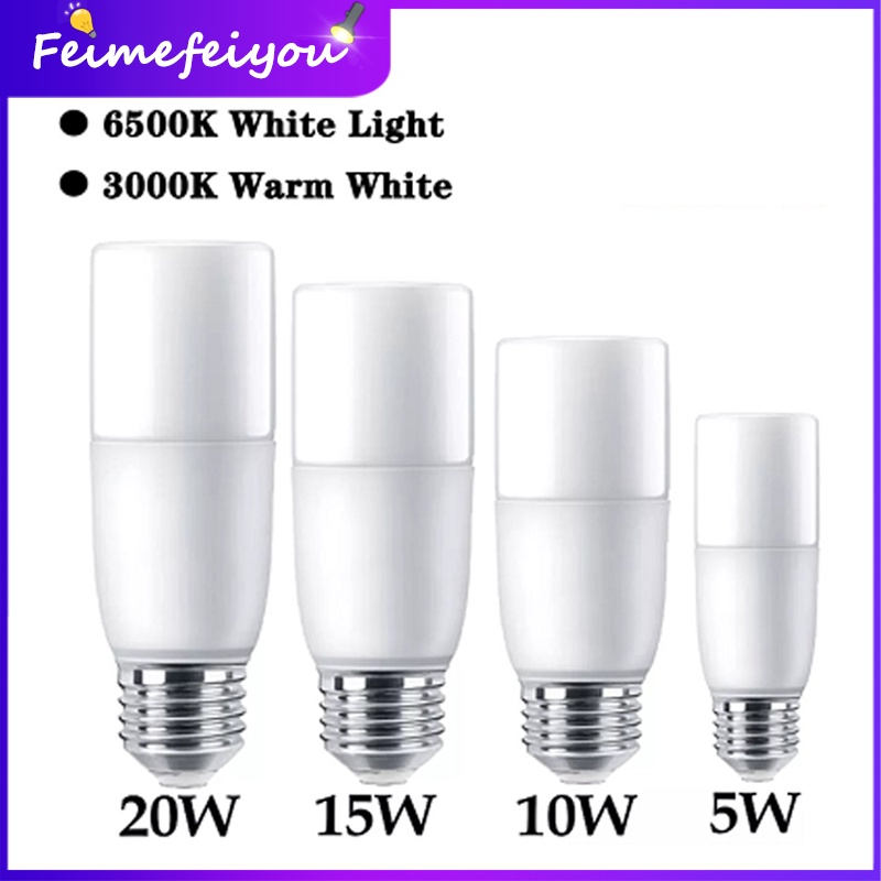 Bóng Đèn Led E27 E14 20w 15w 10w 5w 6500K Siêu Sáng Gắn Trần Nhà | Shopee Việt Nam