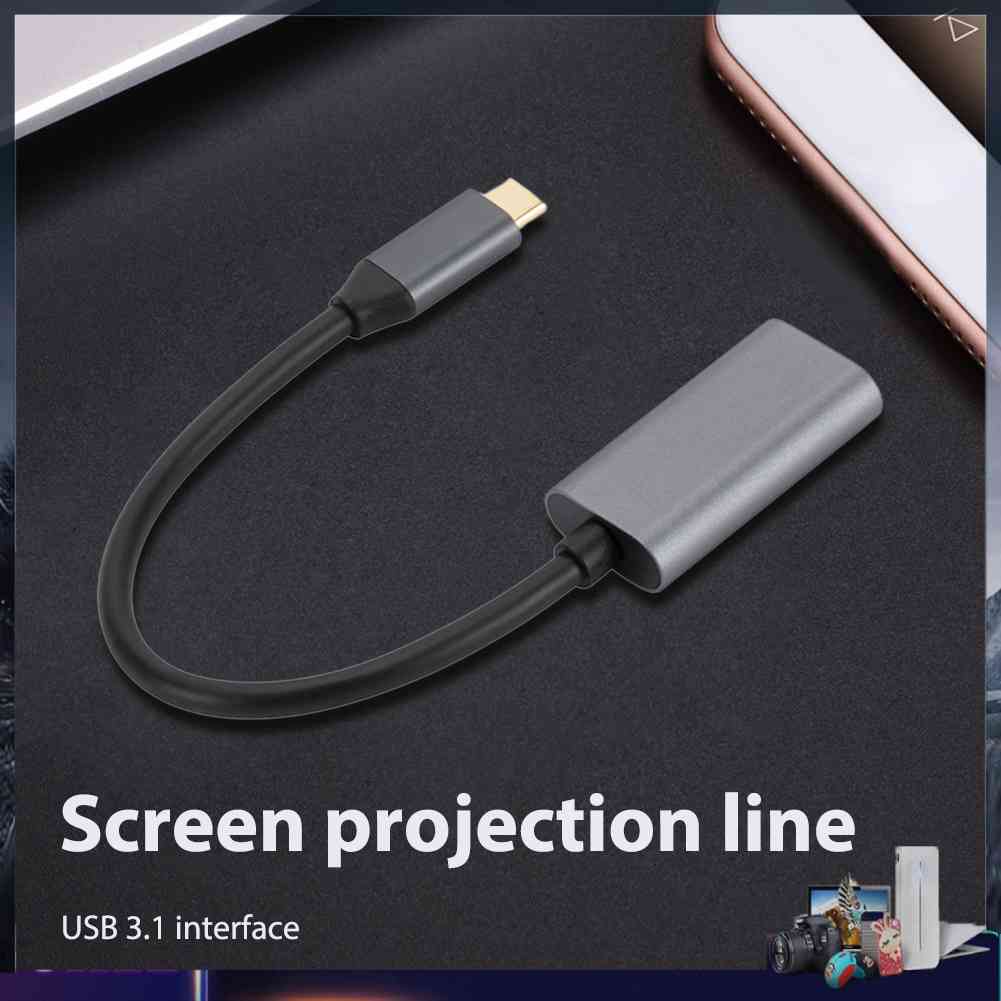 Type-C To HDMI-compatible Adapter Cable Android Phone Screen Projection ...