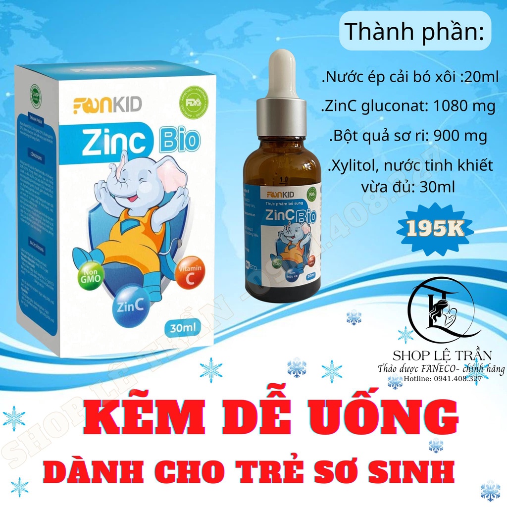 Kẽm Faneco- ZinC Fankid 30ml | Shopee Việt Nam