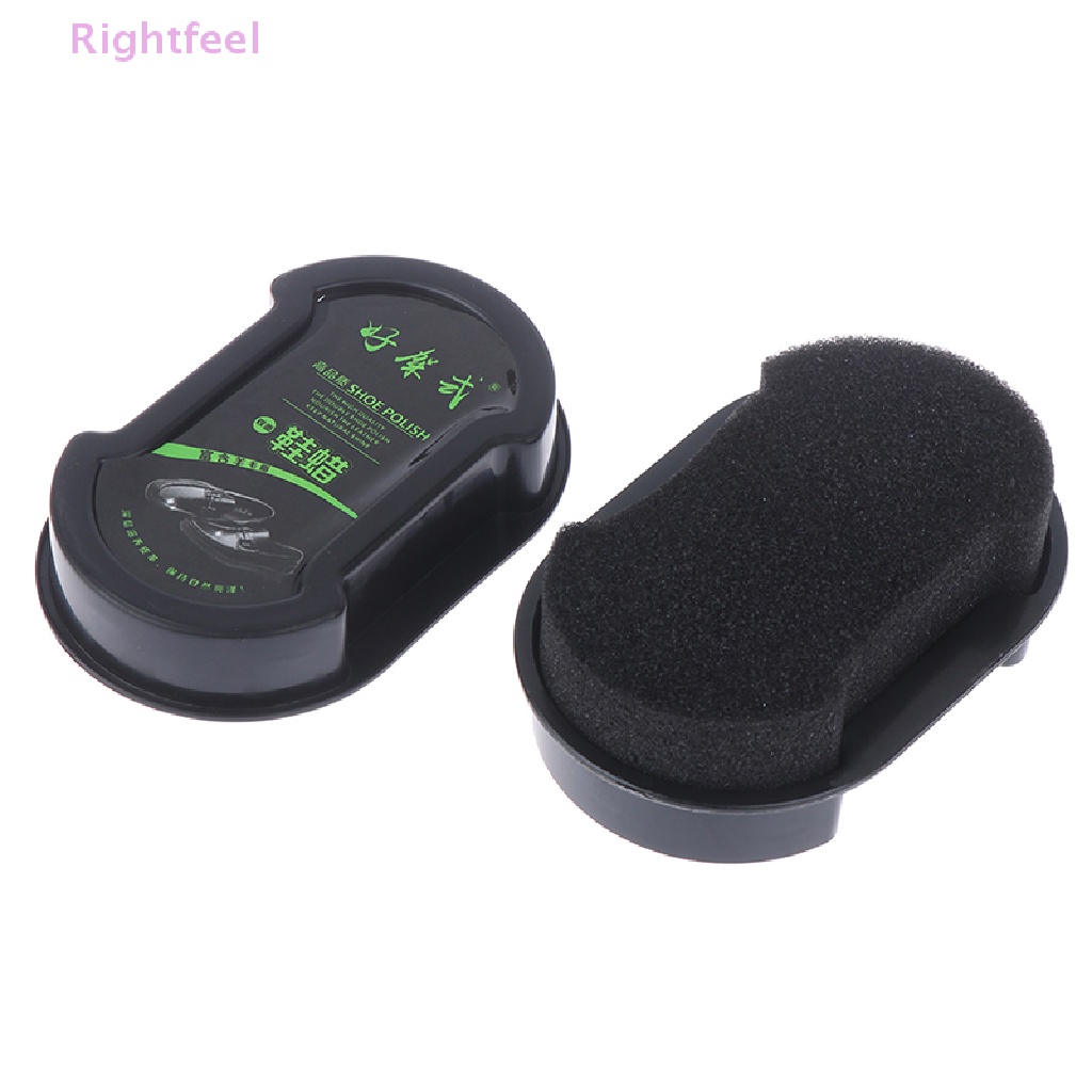 Rightfeel Colorless Shine Shoes Sponge Brush Polish Wax Dust Cleaner ...