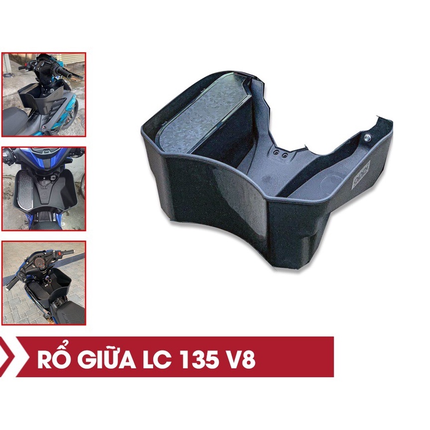 [FreeShip] Rổ LC135 V8 Rổ LC V8 Rổ appi mẩu V2 gắn xe máy có hộp đồ ...