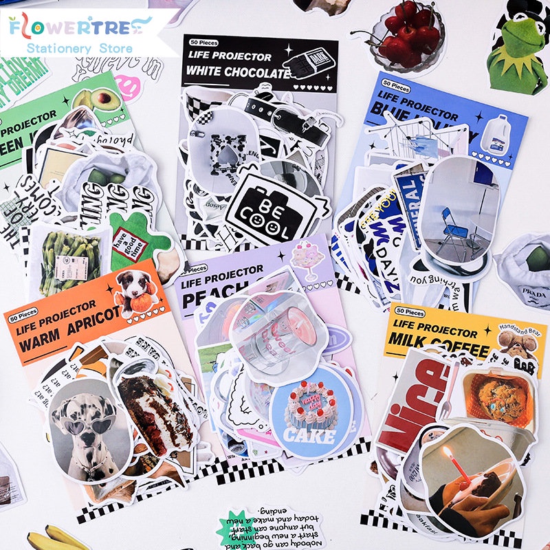 50 Sticker Dán Trang Trí Sổ Lưu Niệm | Shopee Việt Nam