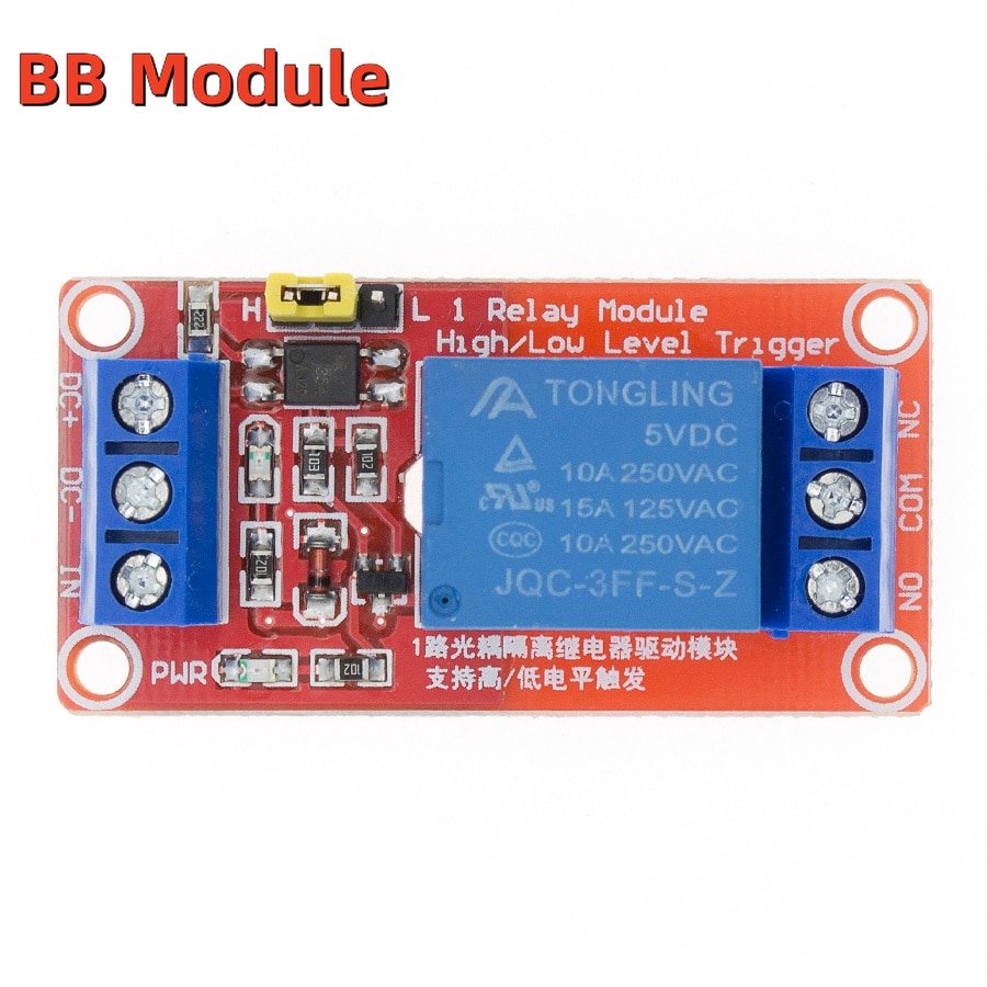 Bảng Mạch Rơ Le 5v one 1 Kênh 1 Kênh Hỗ Trợ Tối Ưu Cao Và Mức Thấp ...