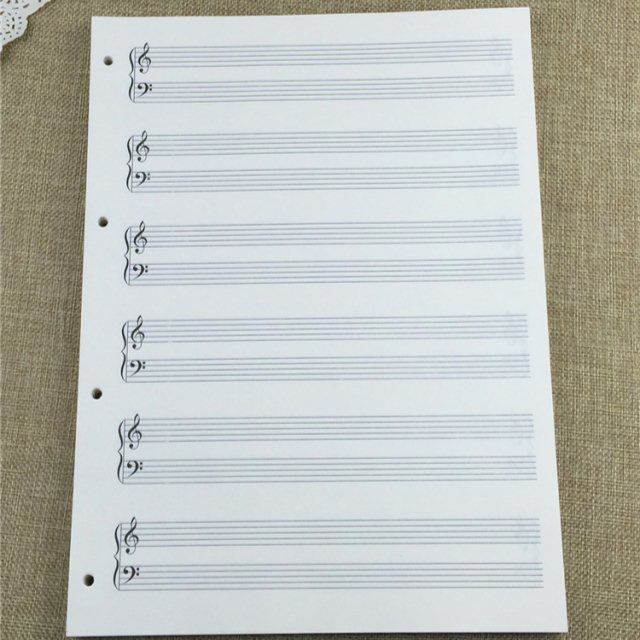 [sách Bài tập điểm dòng] four five six-line score book four five-line ...