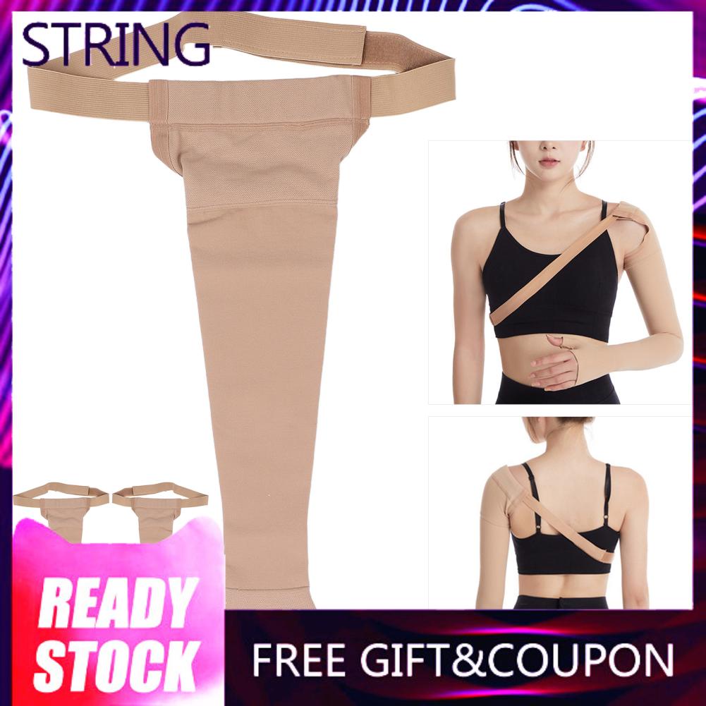 String Lymphedema Compression Arm Sleeve Polyurethane Post Mastectomy ...