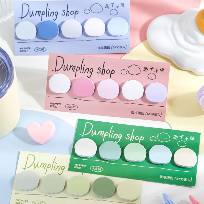 Set 150 Tờ Ghi Chú/ Đánh Dấu DOT Dumpling Nhiều Màu | Shopee Việt Nam