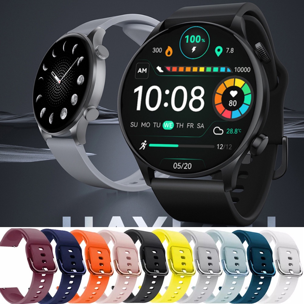 Dây Đeo Silicon 20mm 22mm Cho Haylou Solar Plus RT3 Haylou RS4 Plus / GST Lite LS09B GS RT2 ...