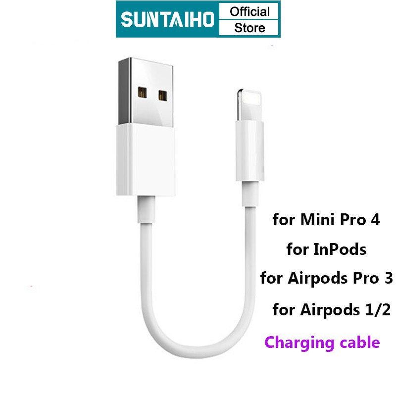 Suntaiho USB Lighting Charge Cable for In Pods i12 Pro mini 4 Airpods 1 ...
