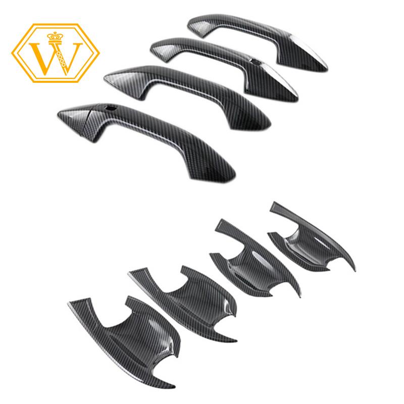 Miếng Dán Tay Nắm Cửa Xe Hơi Bằng Sợi Carbon Có Lỗ Chìa Khóa Thông Minh ...