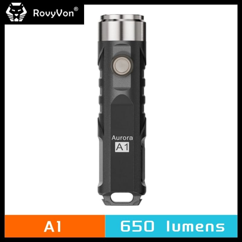 Đèn Pin Mini RovyVon Aurora A1 650 Lumens Cổng Sạc USB C Siêu Sáng Dùng ...