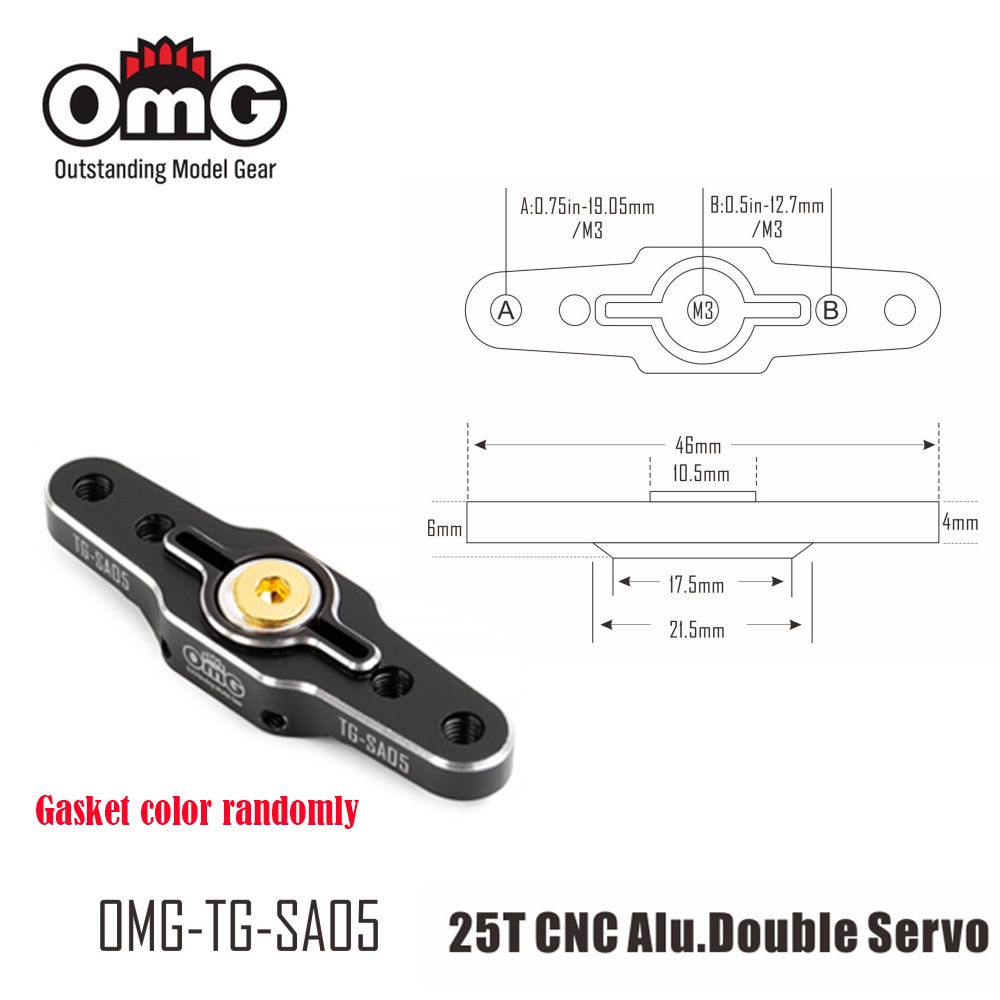 Động Cơ Servo OmG M2 / M3 25T / 15T Tiêu Chuẩn Bằng Hợp Kim Nhôm Đa Năng Cho Đồ Chơi Điều Khiển ...